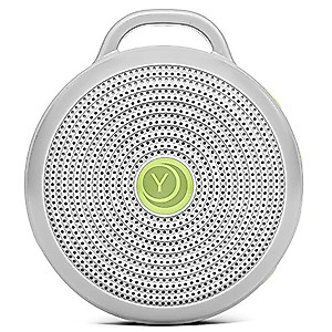 Amazon Basics Portable Baby Travel Window Blackout Blind Shades with Suction Cups - Moon & Stars, 1-Pack & Yogasleep Hushh Portable White Noise Machine for Baby | 3 Soothing, Natural Sounds