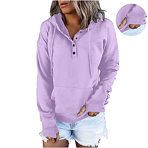 SMIDOW day prime october 2023 Women's Lightweight Full Zip Hoodie Purple L