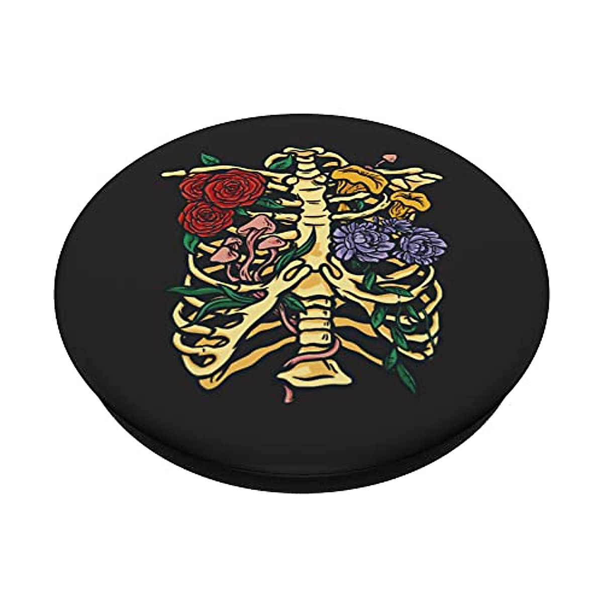 Flowers and Mushrooms Illustration PopSockets Swappable PopGrip