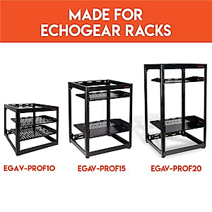 ECHOGEAR Rack Compatible Swing-Out Wall Mount - Compatible with 10U, 15U, & 20U ECHOGEAR Open Frame Racks