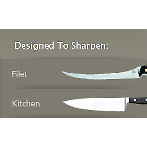Lansky Mini Crock Sticks Knife Sharpener, Portable Keychain Blade Sharpener Tool, Ceramic Honing Rod for Knives - LCKEY