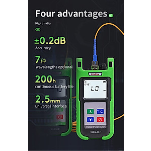 KomShine KPM-35 Optic Fiber Power Meter with Measurement Range -70~+10dBm, Self Calibration Function