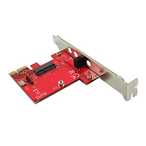 Ableconn PEXM2150E PCI Express x1 Adapter Card with M.2 Key E Socket - Support M2 E Key or A-E Key WiFi or Bluetooth Module