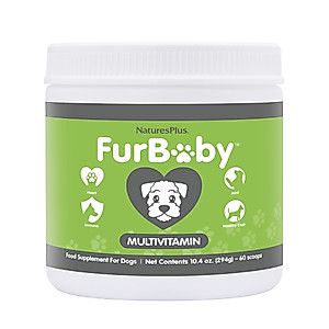 NaturesPlus FurBaby Multivitamin for Dogs - 10.4 oz - Supports Joint Health, Immune Function, Healthy Coat & Energy Production - Non-GMO - 60 Servings