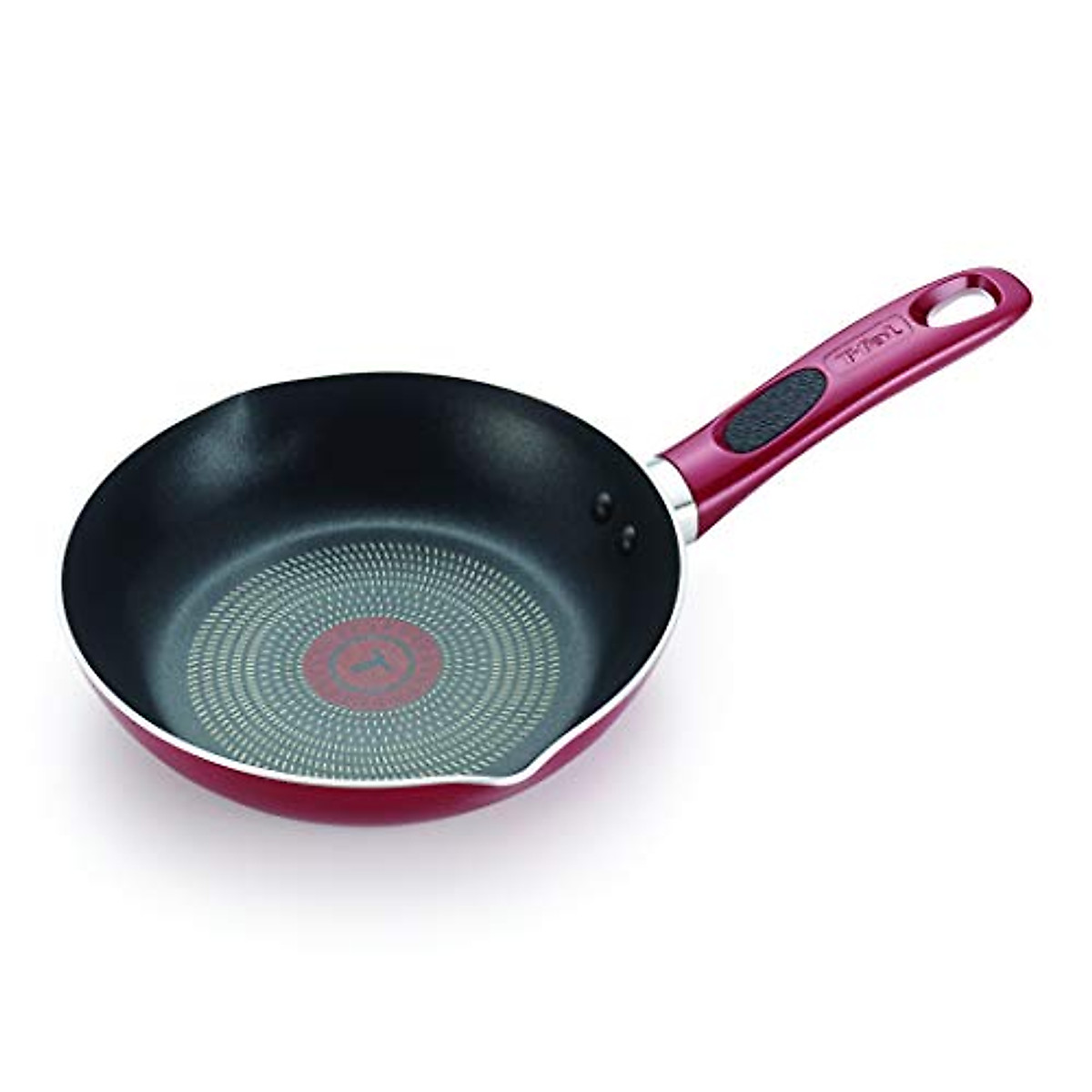 T-fal B03902 Excite ProGlide Nonstick Thermo-Spot Heat Indicator Dishwasher Oven Safe Fry Pan Cookware, 8-Inch, Red