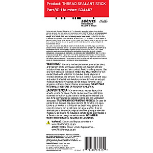 Loctite 504467 PST Thread Sealant Stick, 19-Gram, Red