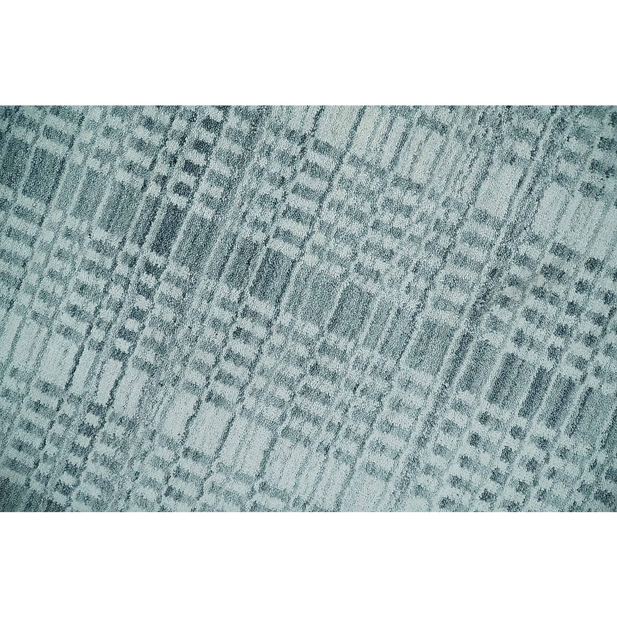 Hand Made Striped Scandinavian Blended Wool Flatwoven Area Rug, Ivory, Silver and Gray, 8X10 | KE2810