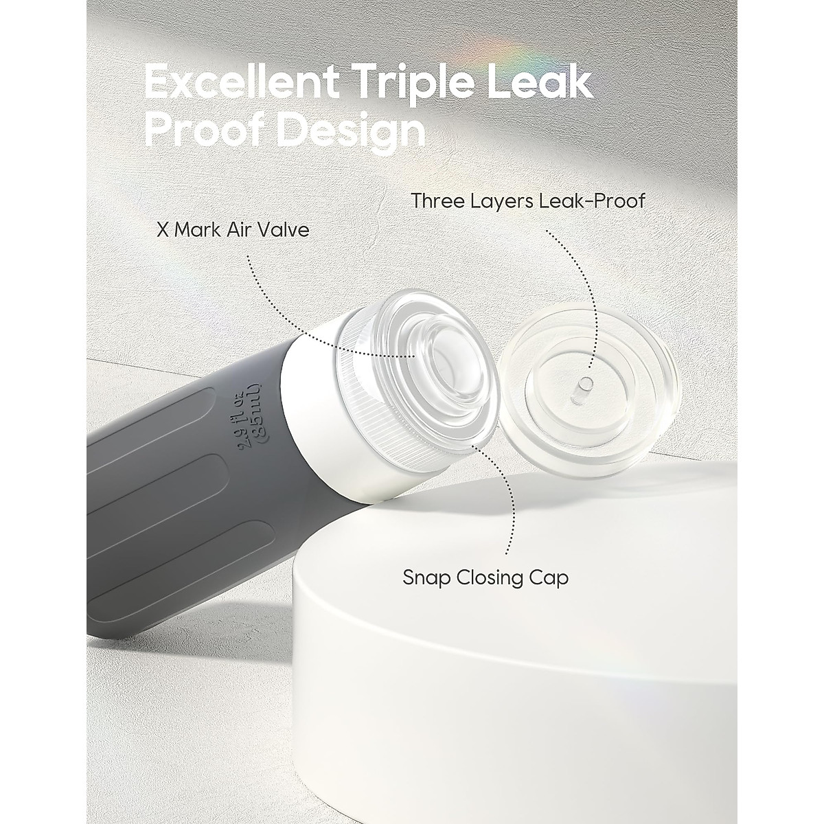 Morfone 16 Pack Silicone Travel Bottles Set for Toiletries TSA Approved Travel Containers Leakproof Squeezable Refillable Accessories 2oz 3oz for Shampoo Conditioner Lotion Liquids (BPA Free)