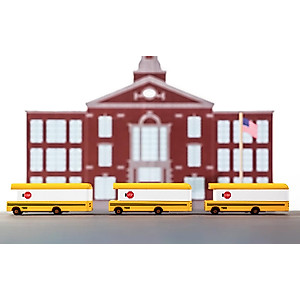 Candylab Toys - CANDYCAR® World Collection - Premium Handcrafted Wooden Car Toy - School Bus