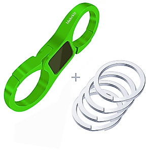 Idakekiy Key Chain Quick Release Spring with 4 Key Rings Heavy Duty Car Keychain Organizer for Men and Women