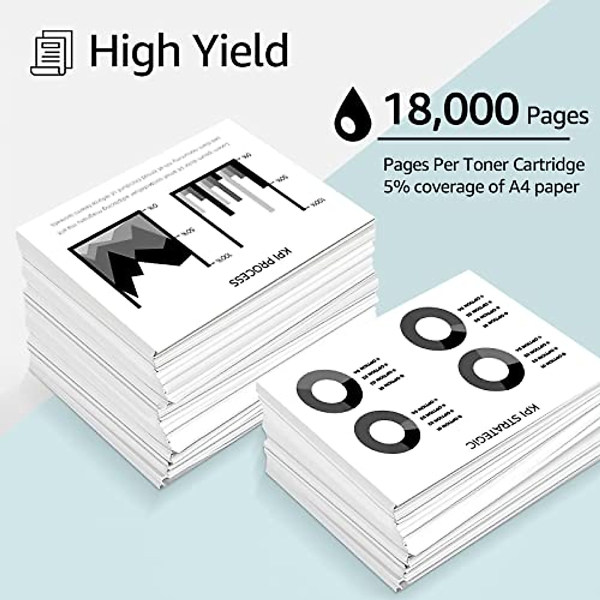 greencycle High Yield Compatible Toner Cartridge Replacement for HP 87X CF287X Work with Laser Jet Enterprise M506 M506n M506dn MFP M527 M527z M527f M527dn Pro M501 M501dn Printer (Black, 10-Pack)