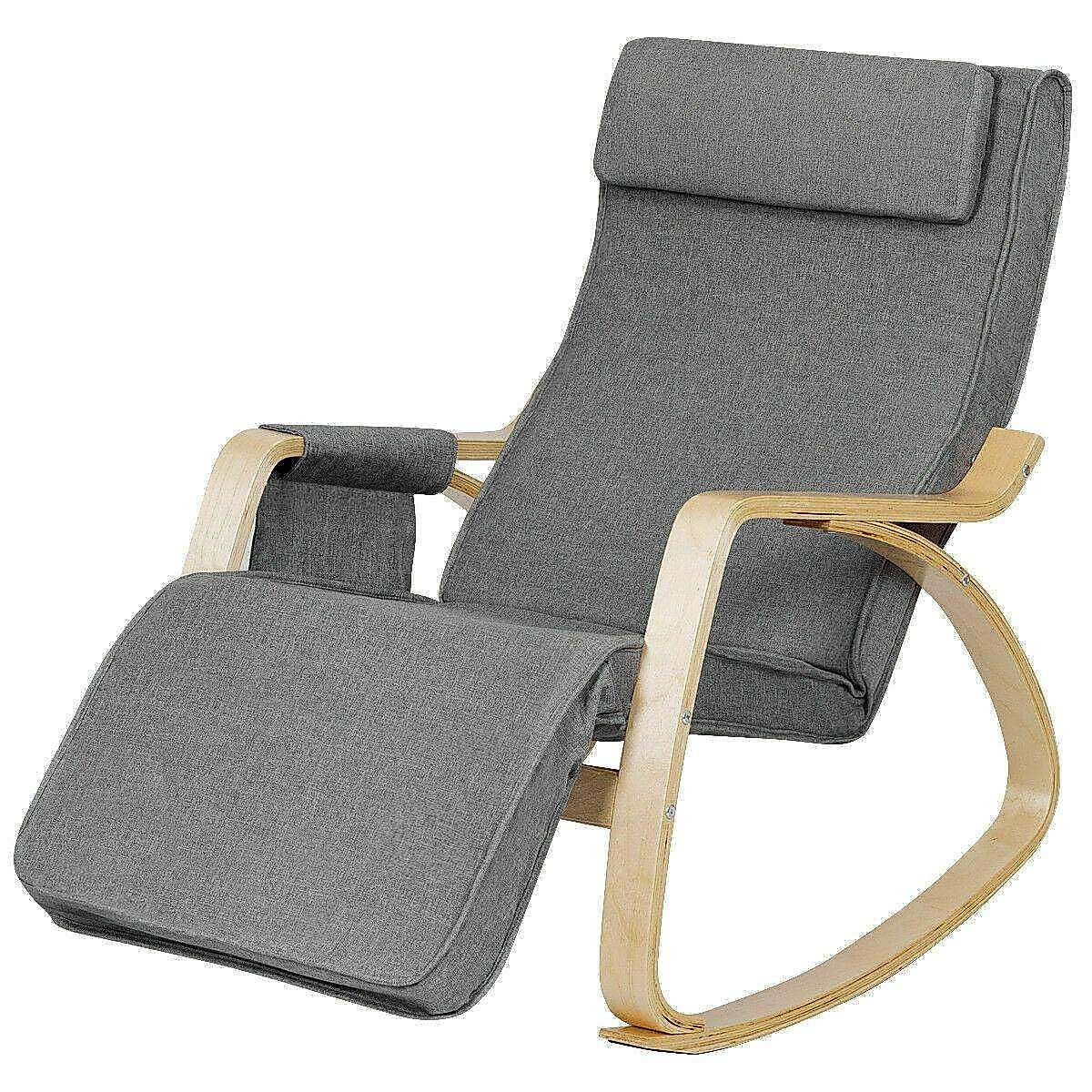 UYSB Comfortable Rocking Chair Living Room Lounge Chair Relaxing Rocker Adjustable Chair Rocking Chair Rocker Chair Rocker Camp Chair Rocker Recliner Rocking Camp Chair Rocking Chairs