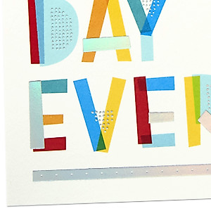 Hallmark Birthday Cards Assortment, 24 Cards with Envelopes (Rainbow Lettering, Best Day Ever)