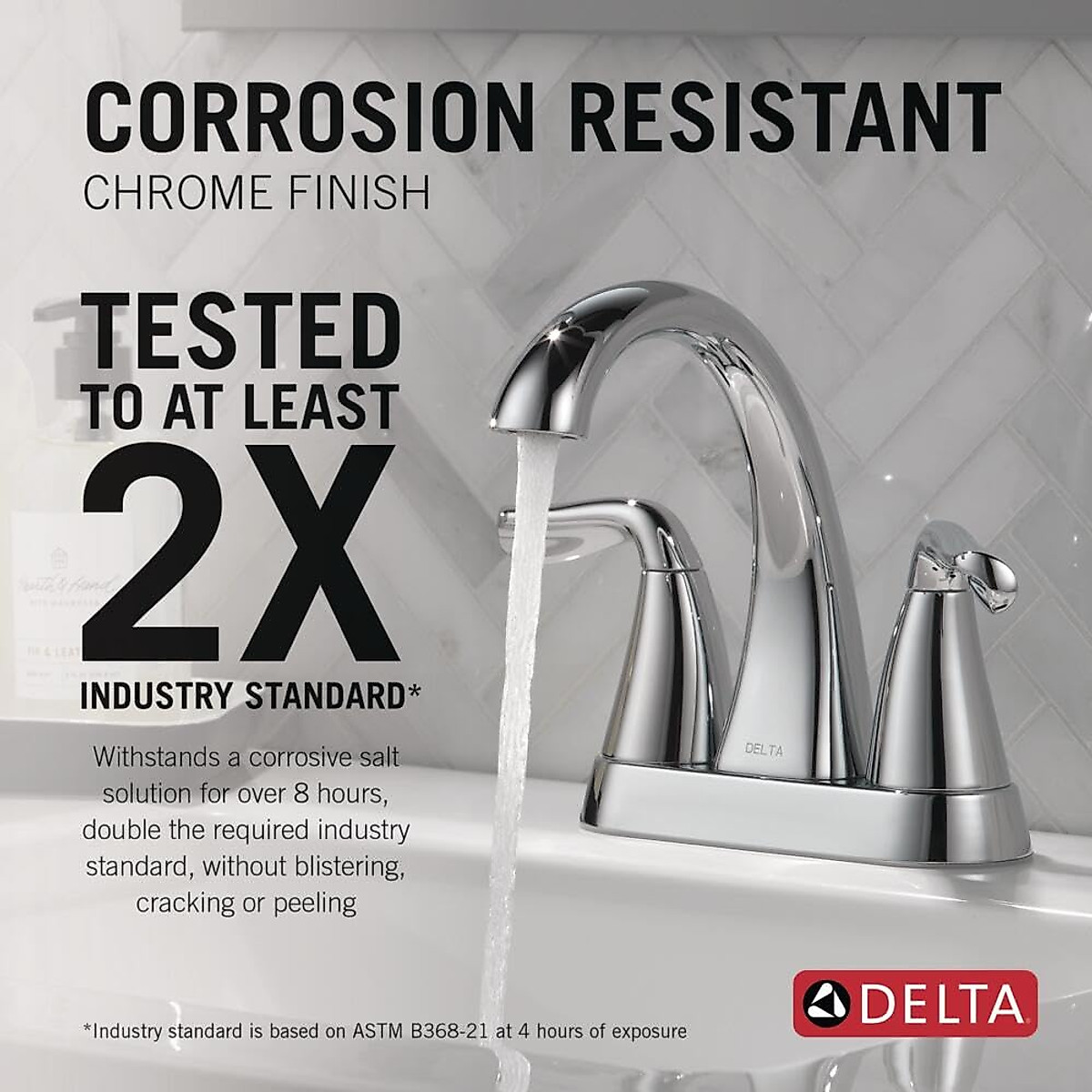 DELTA 25840LF Arvo Bathroom Faucet, Chrome