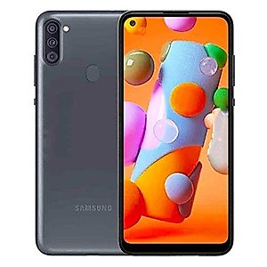 Samsung A11 SM-A115M/DS, 4G LTE, International Version (No US Warranty), 64GB 3GB RAM, Black - Unlocked (GSM Only | Not Compatible with Verizon/Sprint)