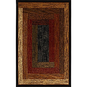 Home Dynamix Royalty 41019-450 Black 3-Feet 7-Inch by 5-Feet 2-Inch Contemporary Area Rug