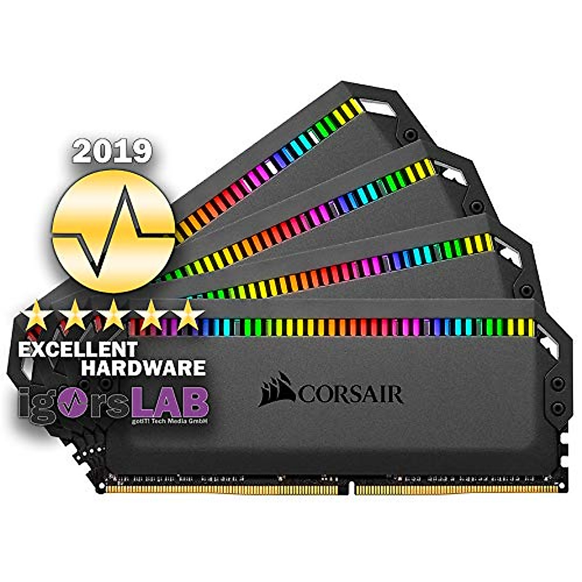 Corsair Dominator Platinum RGB 32GB (2x16GB) DDR4 3200 (PC4-25600) C16 1.35V Desktop Memory