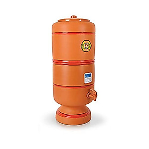 Stefani Sao Joa Brazilian Clay Water Filter (8 L - 2.1 gal), Brown, 16.693-6