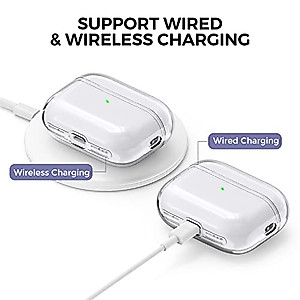 ATAMER Compatible Airpods Pro 2 Case, Clear Soft TPU Protective Cover, Compatible with MagSafe, with Lanyard, AirPods Pro 2nd Generation Charging Case 2022 (Clear)