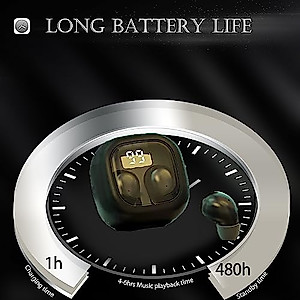 Xmenha Wireless Invisible Ultra Small Bluetooth Smallest Earbuds for Sleep Hidden Ear Buds Sleep Invisible Earbuds Wireless Bluetooth Hidden Sleeping Earbuds for Side Sleepers Micro Earphones