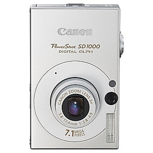 Canon PowerShot SD1000 7.1MP Digital Elph Camera with 3x Optical Zoom (Silver) (OLD MODEL)