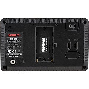 CM-S75C SWIT スウィットエレクトロニクス 7インチ3000nit 超高輝度4K(HDMI1.4 in out)IPS液晶モニター、HDR対応、ユーザーLUT対応、クイック2x・4x拡大表示(ターゲットポイントメモリあり)