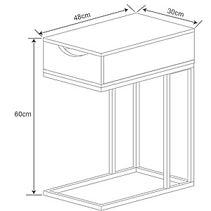 Canarm Reed Table, Brown
