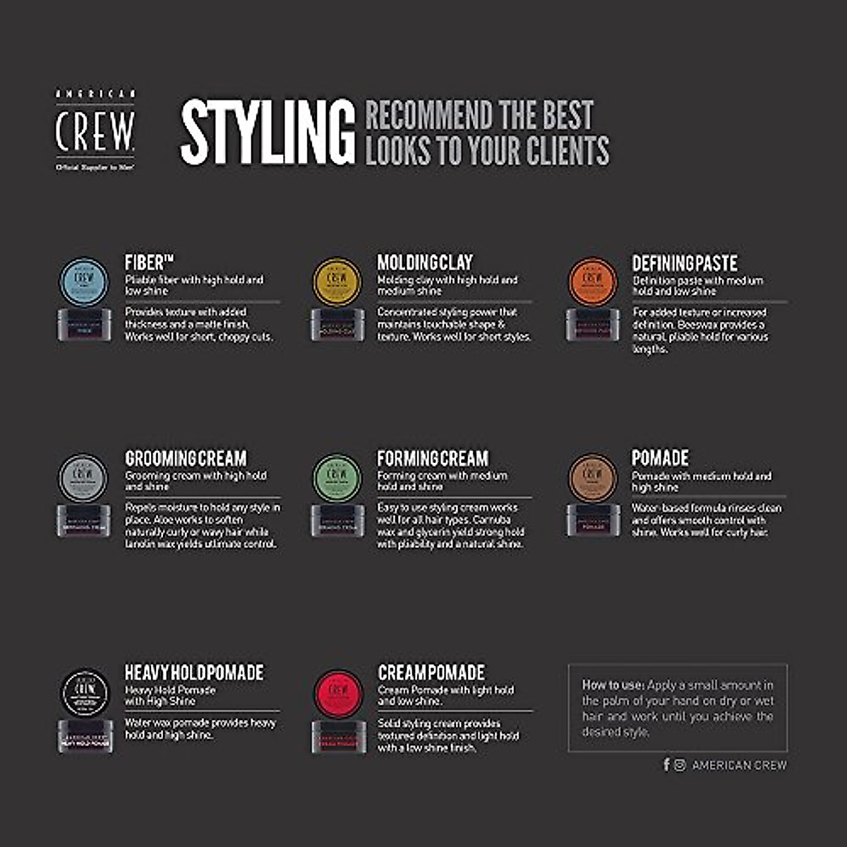 American Crew Forming Cream, 3 Count