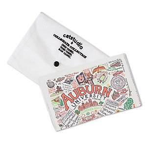 Catstudio Dish Towel, Auburn University Tigers Hand Towel - Collegiate Kitchen Towel for Auburn Fans - Perfect Graduation Gift, Gift for Students, Parents and Alums