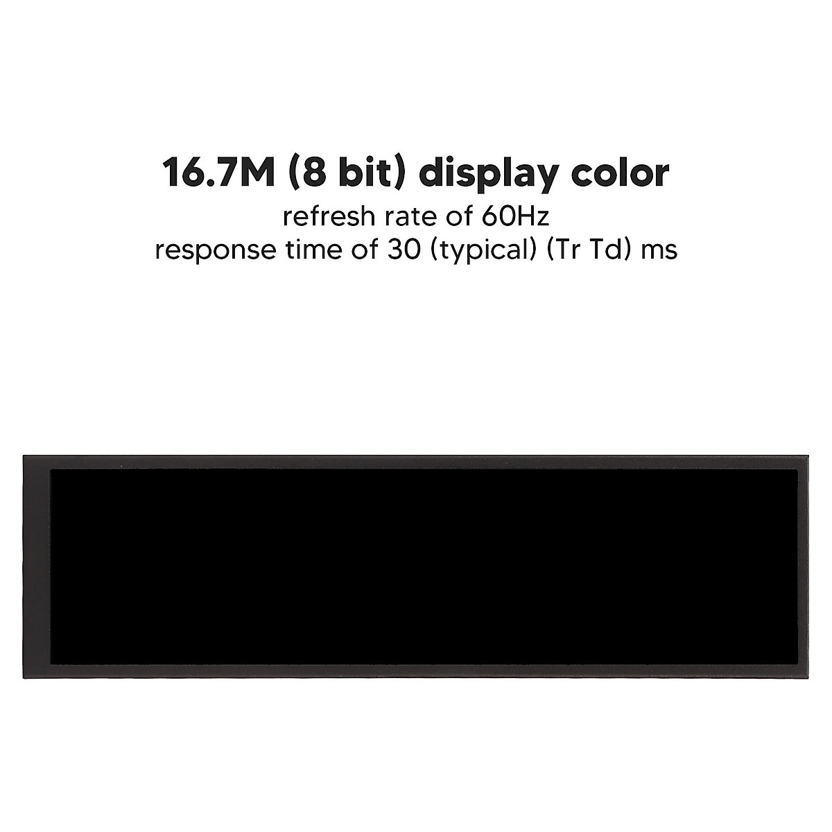 8.8 Inch Mini Computer Case IPS Screen, AIDA64 CPU GPU SSD Data Temperature Monitor, 60Hz 480x1920 Portable LCD PC Sensor Panel Display, for PC Chassis Sub Screen