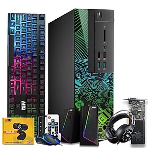 Lumos 8 Gaming Desktop PC, Intel Core i5 6th Gen, GT 1030 2GB DDR5, 16GB RAM, 256GB SSD + 1TB HDD, RGB Kit, Win 10 Pro (Renewed)