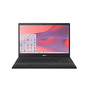 ASUS CX1500CNA Chromebook 15.6" FHD 1080P, NanoEdge Display (Intel Celeron N3350 Processor, 4GB RAM, 64GB eMMC Flash Memory, Intel HD Graphics, HD Webcam, Stereo Speakers, Chrome OS) Black, (Renewed)