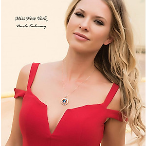 Leafael "Superstar Zodiac Constellation Pendant Necklace Made with Premium Crystals Feburary March Birthstone Amethyst Purple Horoscope Jewelry, Pisces, 14k Rose Gold Plated, 18"+2"