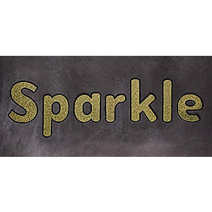 Carson Dellosa 4 In. Gold Glitter Bulletin Board Letters for Classroom, Alphabet Letters, Numbers, Punctuation & Symbol Cutouts, Gold Glitter Letters for Bulletin Board (219 pcs.)