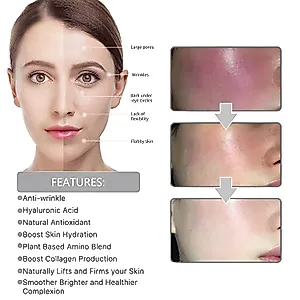 EELHOE Eternity Vitamin C Serum, Eelhoe Melanin Correcting Facial Serum, Eelhoe Collagen Boost Anti Aging Vitamin C Serum, Vitamin C Serum for Face with Hyaluronic Acid(2 PCS)