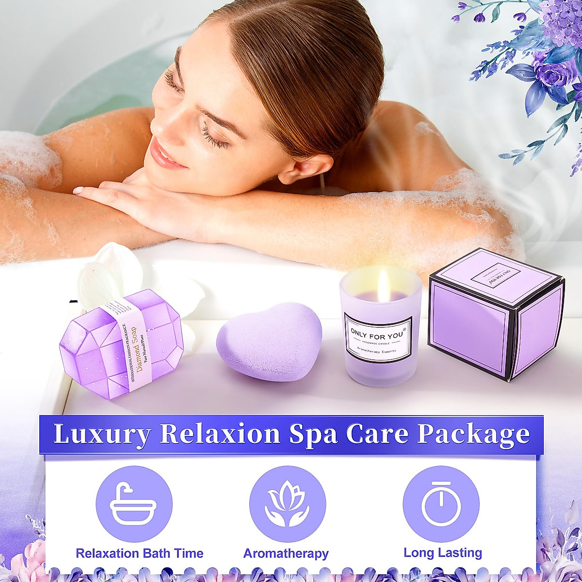 13PCS Christian Gifts for Women Faith, Purple Inspirational Gifts for Women,Christian Birthday Baskets,Religious Catholic Baptism Get Well Soon Baskets for Her Mom,Friends,Sister,Wife,Girlfriends