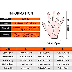 BSTIDOL Convertible Mittens Winter Fingerless Gloves with Thermal Warm Mitten Glove for Cold Weather Warm Polar Fleece for Men & Women Texting Photographing Running