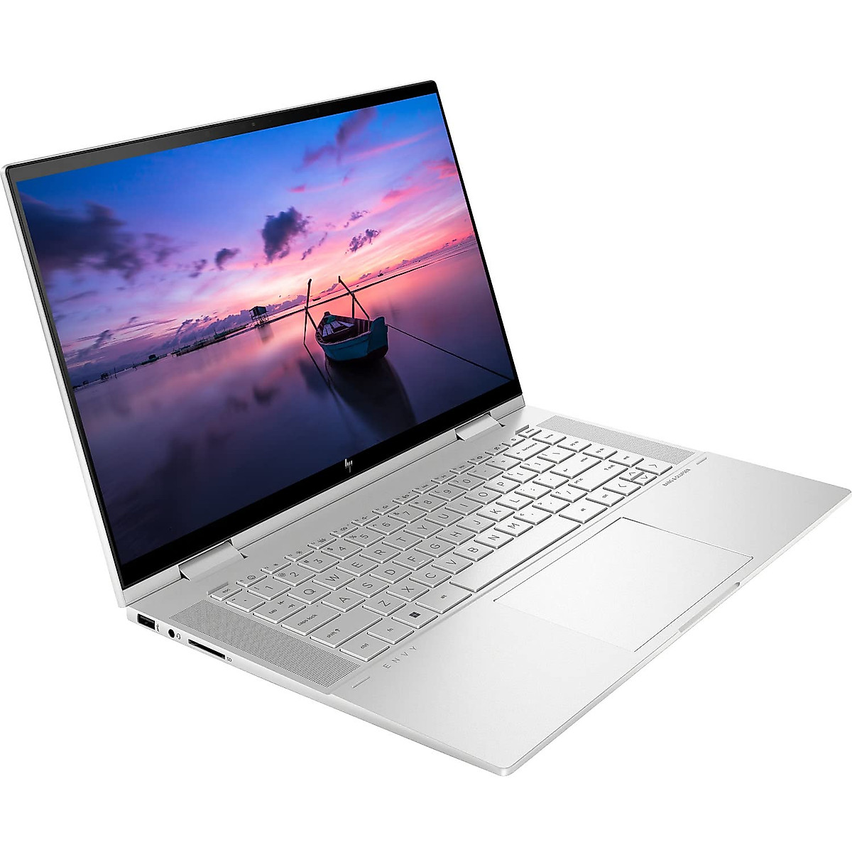 HP Envy x360 2-in-1 Convertible Business Laptop, 15.6” FHD Touchscreen, 12th Gen Intel Core i7-1255U, Windows 11 Pro, 16GB RAM, 512GB SSD, Long Battery Life, Backlit Keyboard, 32GB Durlyfish USB Card