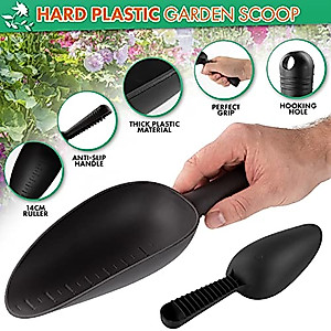 IDSWorld Galvanized Garden Sieve Compost Dirt Soil Shifter Round Riddle Screen Pan Strong Mesh Wooden Handles with Plastic Gardening Scoop