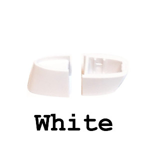 Compatible replacement set of two split knob for "Lutron Skylark" dimmers & fan controls (White)