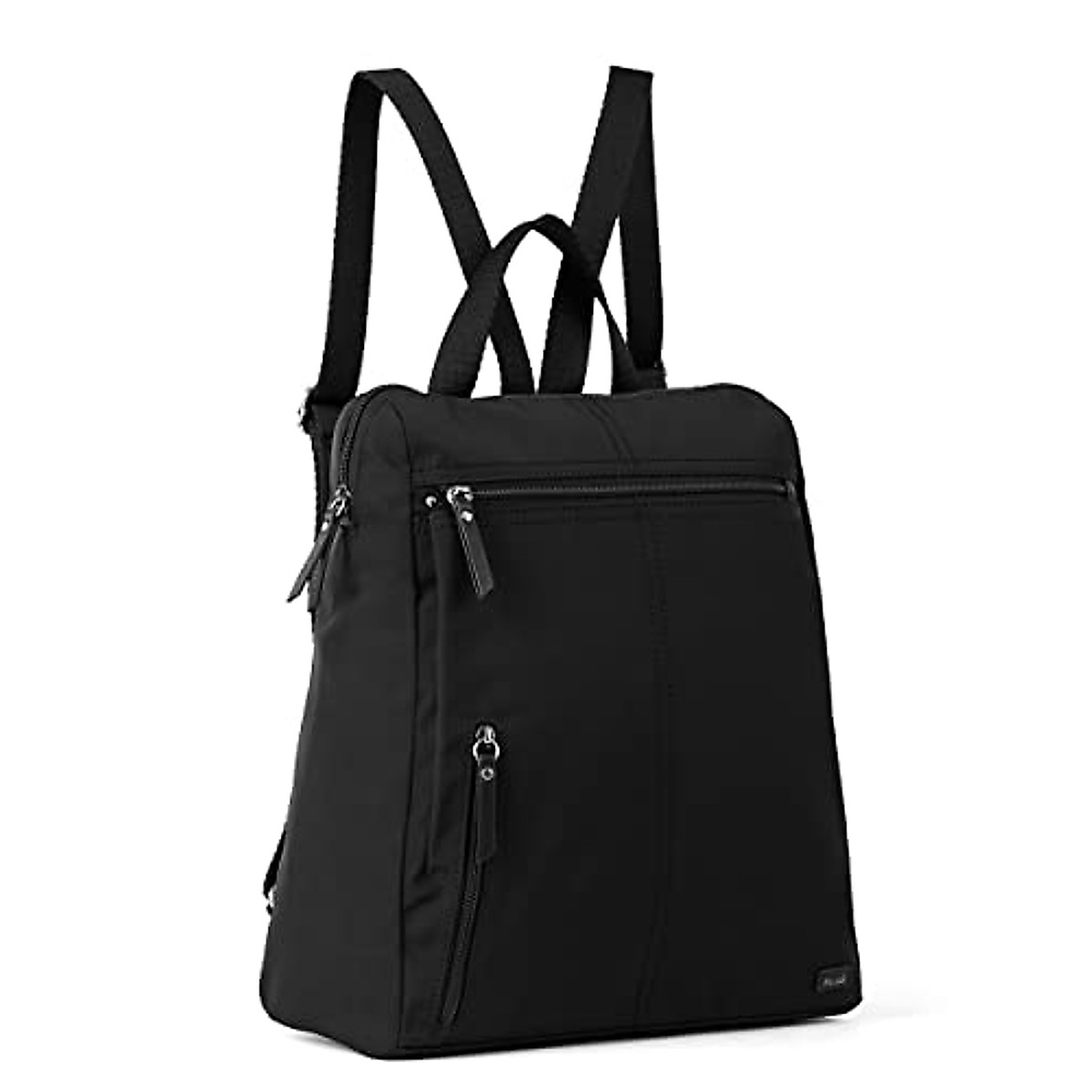 the sak Women's Recycled Esperato Backpack in Nylon, Spacious Bag with Adjustable Back Strap, Black II, One Size