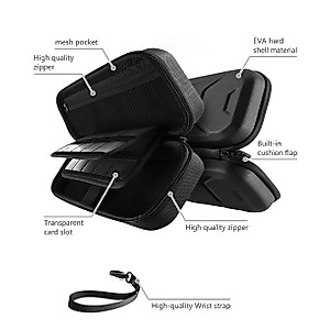 Mumba Carrying Case for Nintendo Switch OLED/Switch, Deluxe Protective Travel Carry Case Pouch for Nintendo Switch Console & Accessories (Black)