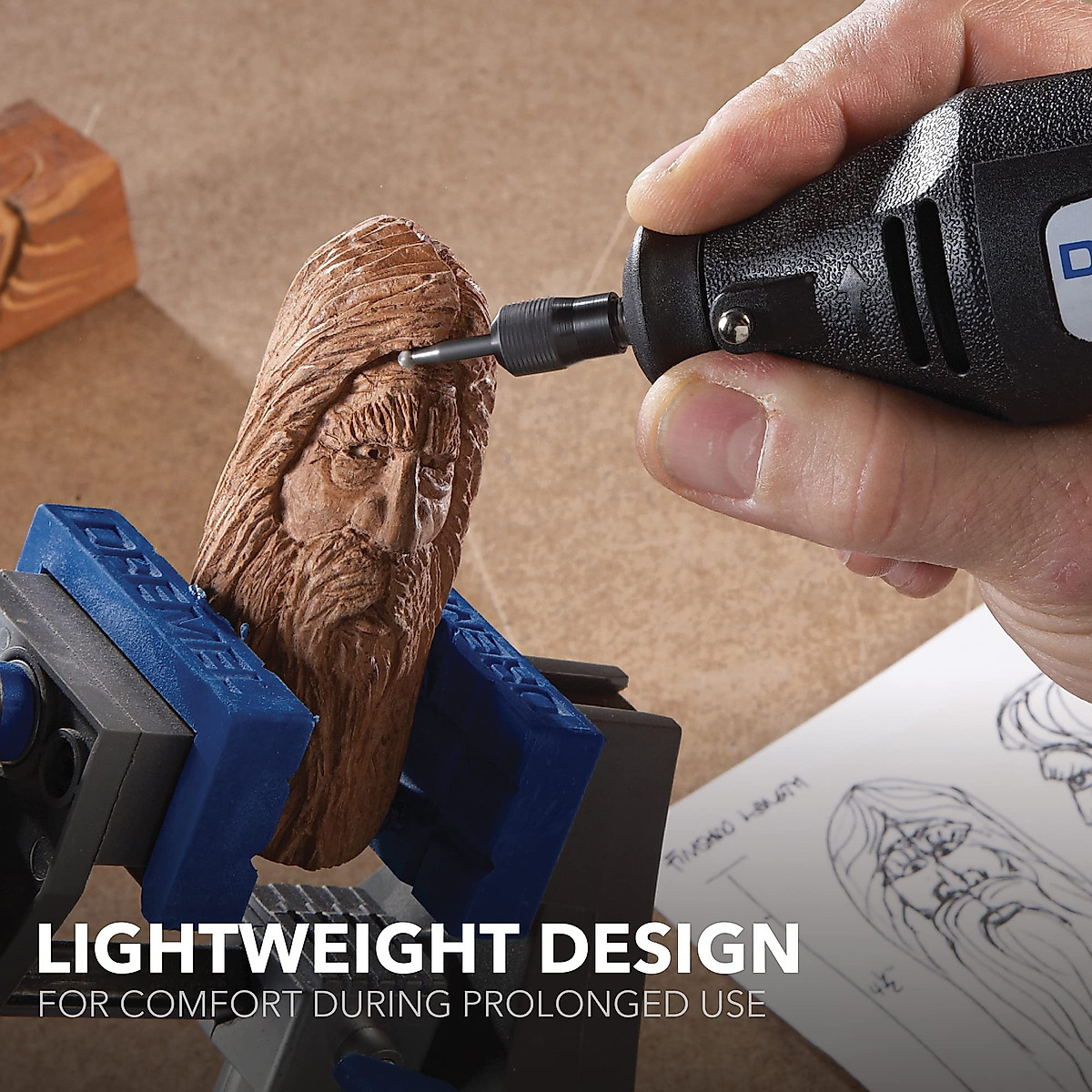 Dremel 200-1/15 Two-Speed Rotary Tool Kit with 1 Attachment 15 Accessories - Hobby Drill, Woodworking Carving Tool, Glass Etcher, Small Pen Sander, Garden Tool Sharpener, Craft and Jewelry Drill