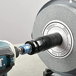 P.I.T. 1/4 Inch Micro Ratchet with 1/4", 3/8", and 1/2" Drive Socket Adapter Bit Set, Impact Phillips Driver Bit Magnetic Extension Bit, For putting together furniture,scooters or bikes