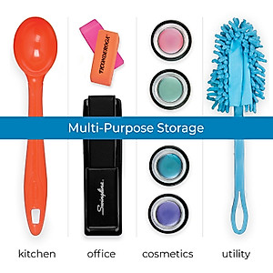 iDesign BPA-Free Plastic Pantry and Kitchen Storage, Freezer and Fridge Organizer Bin with Easy Grip Handles – 16" x 6" x 3", Clear