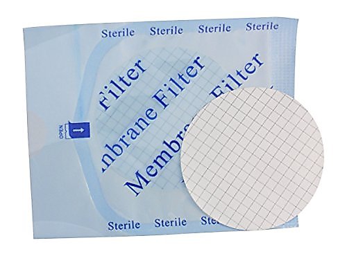 LabExact 045SG-047 Mixed Cellulose Esters (MCE) Filter Membrane, Hydrophilic, Sterile, Gridded, 0.45µm Pore Size, 47mm Diameter (Case of 1000)