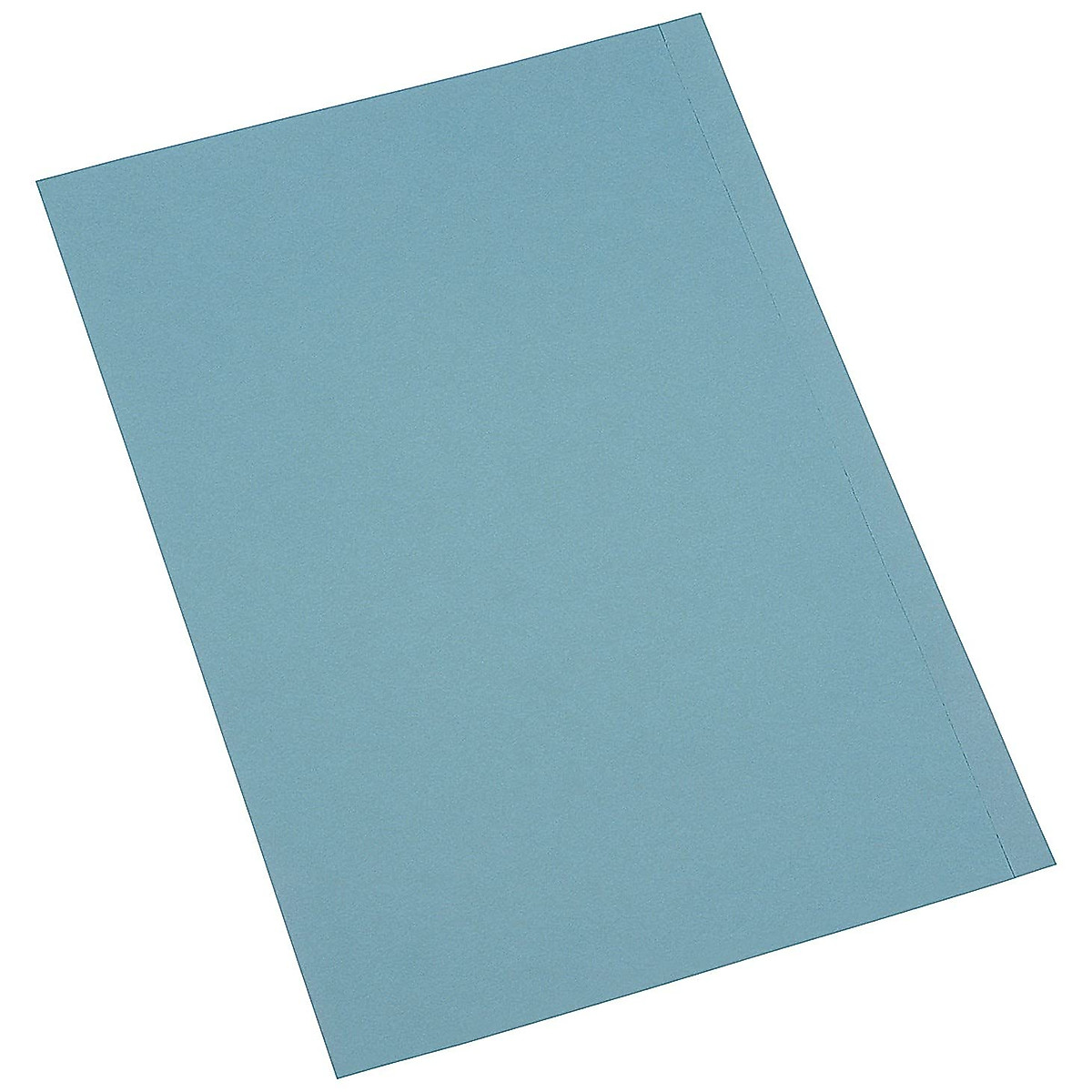 Q Connect 180gsm Light Weight Foolscap Square Cut Folder - Blue