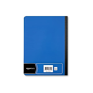 Amazon Basics Wide Ruled Composition Notebook, 100 Sheet, Assorted Marble Colors, 4-Pack