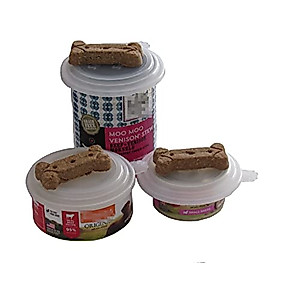 Smarter Seal, Pet Food Can Lids, 4-Pack, Clear Color, For Dog and Cat Food, One Size Lid Fits Most Sizes