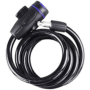 VIGAT Steel Cable Lock Mountain Bike Bicycle Lock Anti-Theft Key Lock Riding Equipment Cycling Accessories, Black